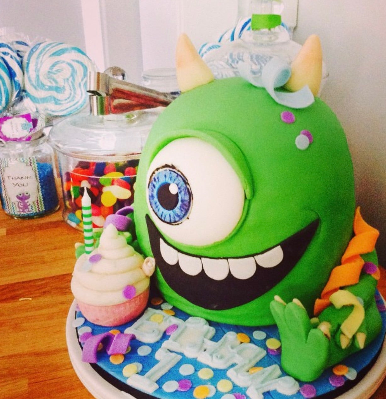 Monsters Inc Birthday Custom Cake – The Cake Creative