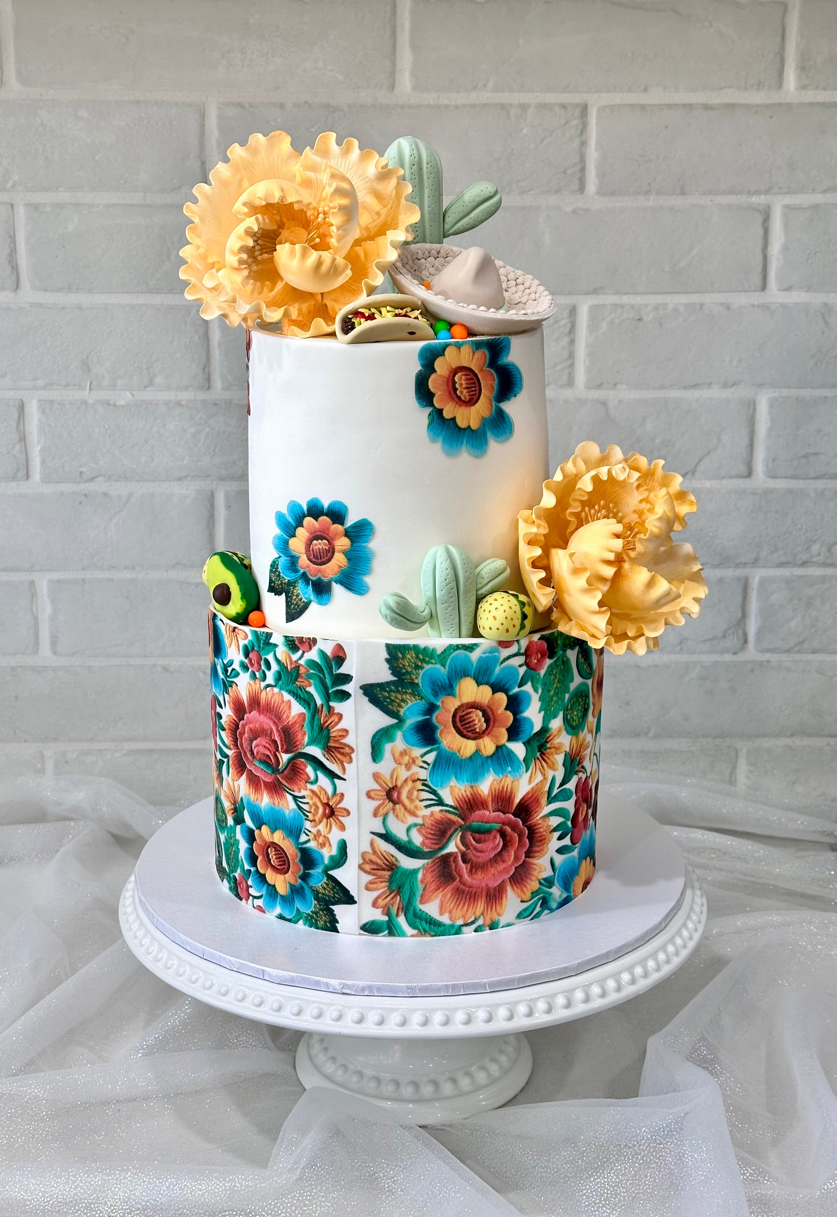 Viva Mexico Custom Cake – The Cake Creative